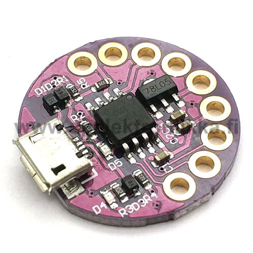 CJMCU ATTiny85 (LilyTiny / LilyPad) micro USB wearable projects e-tekstiili | SP-Elektroniikka