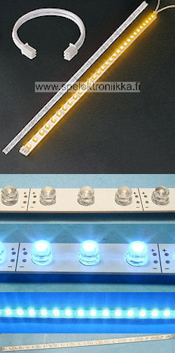 LED lista keltainen, pituus n. 38cm 30 keltaista LED:iä | SP ...