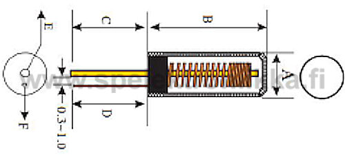 Vibration switch vertical model SW18015P (spring type) | SP ...