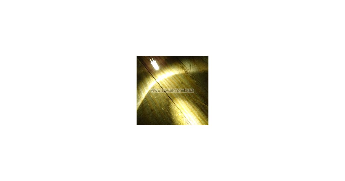 Superkirkas LED 5mm Warm White typ. 35000 mcd | SP-Elektroniikka