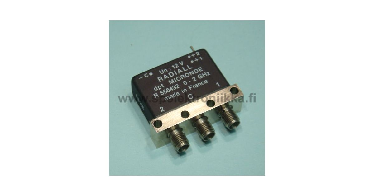 RF-rele Radiall R 555432 2 GHz 12 V 1 x vaihto SMA liittimet | SP ...